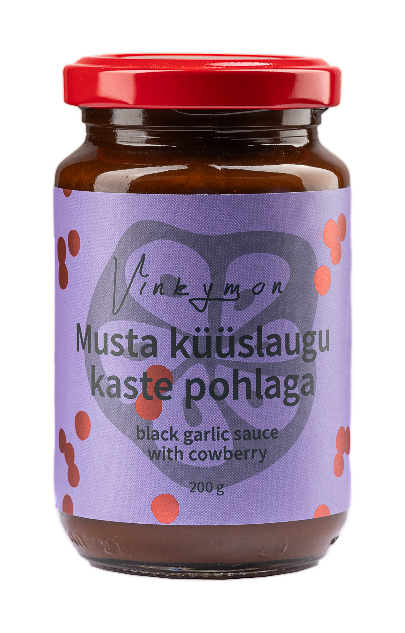 Musta küüslaugu kaste pohlaga – Vinkymon